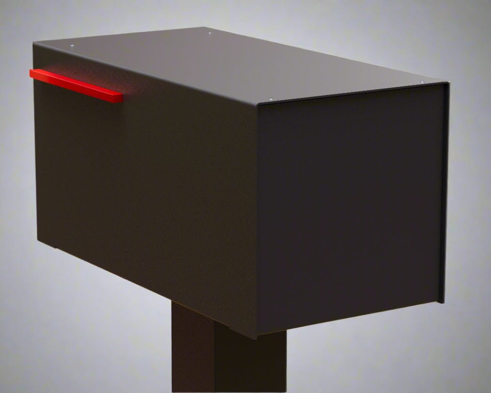 Eden B Modern Aluminum Post-Mount Mailbox — USPS Approved & Rust-Free